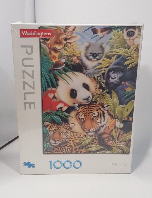 Waddingtons 1000 Piece De luxe Jigsaw Puzzle Animal Kingdom New ...