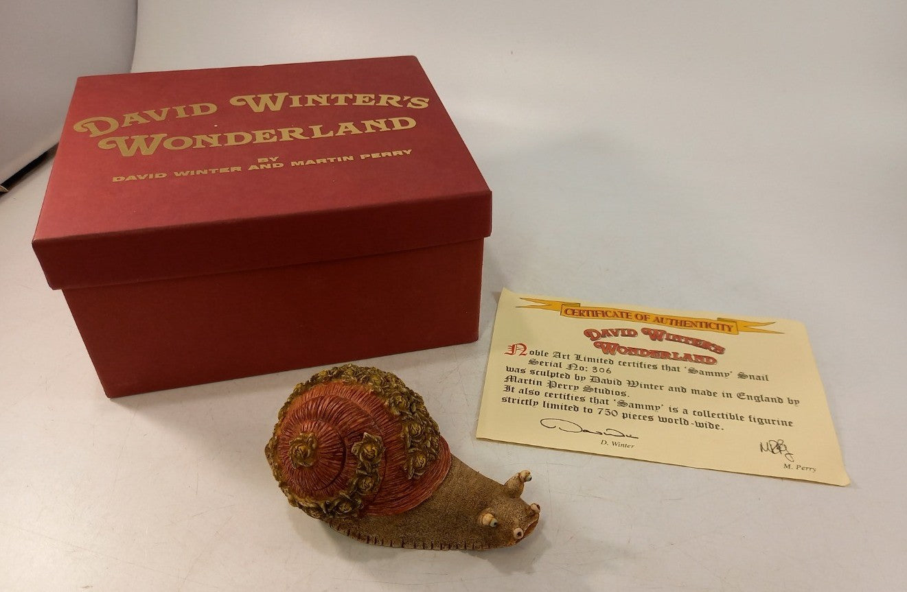 David Winter's Wonderland Sammy The Snail Limited Edition 306/750 Orig ...