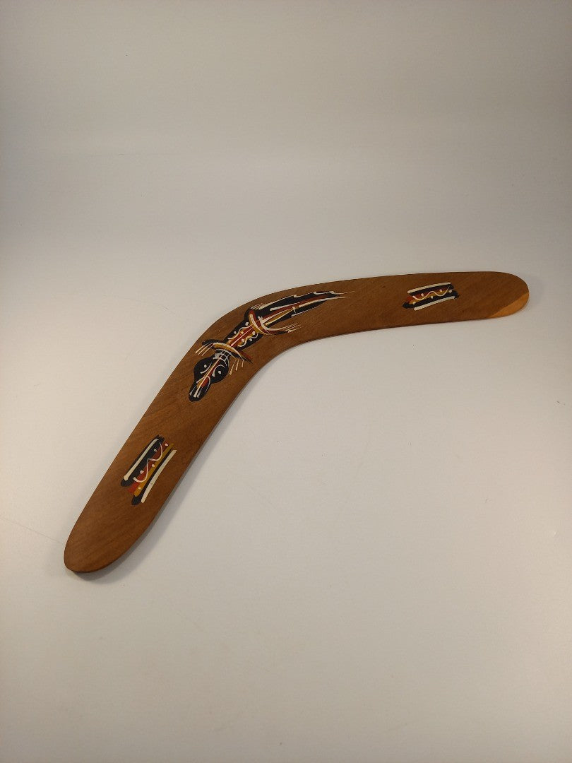 Authentic Aboriginal Boomerang – Handmade & Hand-Painted by Gurang Tri ...